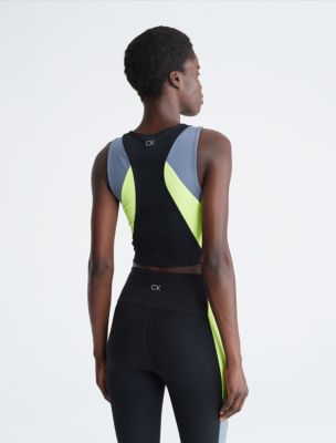 Performance Embrace Colorblock Cropped Tank Top | Calvin Klein® USA