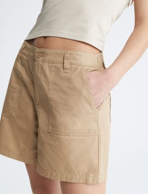 Tan Cargo Shorts For Women