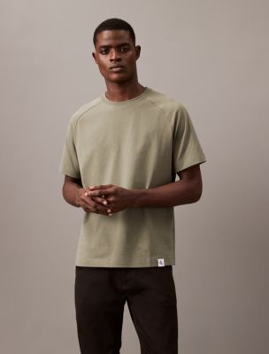 Woven Tab Classic Crewneck T-Shirt | Calvin Klein