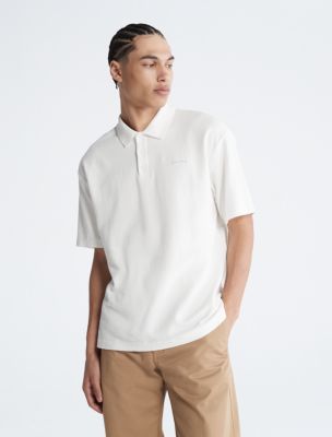 Relaxed Fit Heavy Pique Polo Shirt | Calvin Klein