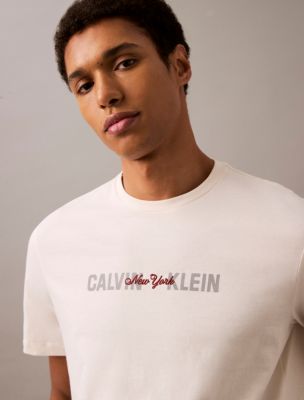 New York Script Logo Graphic Classic T-Shirt | Calvin Klein® Canada