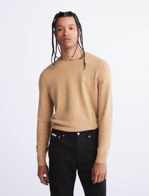 Merino Wool Blend Crewneck Sweater | Calvin Klein