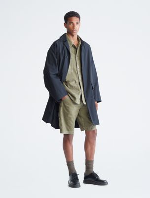 Oversized Nylon Hidden Placket Jacket | Calvin Klein
