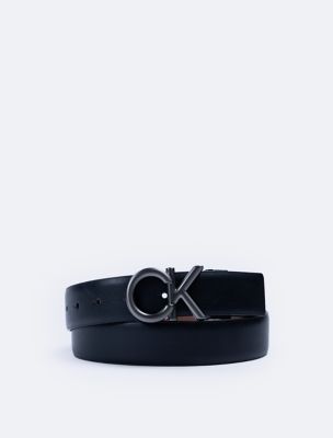 CK Logo Plaque Reversible Dress Belt | Calvin Klein