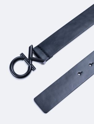 Powder Coated CK Logo Plaque Belt | Calvin Klein® USA