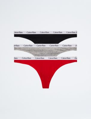 Carousel Logo 3-Pack Thong | Calvin Klein