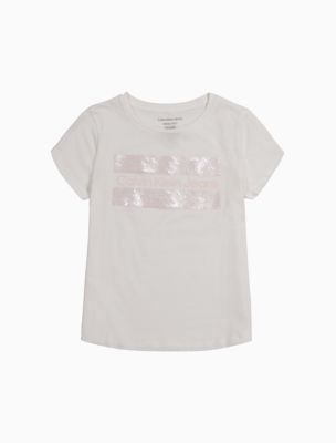 Girls Block Graphic Logo T-Shirt | Calvin Klein