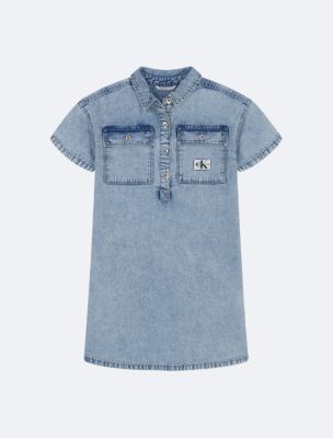 Girls Denim Shirt Dress | Calvin Klein